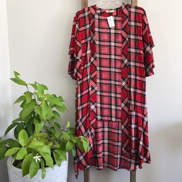 Jackets & Coats | Nwt Plaid Duster | Poshmark